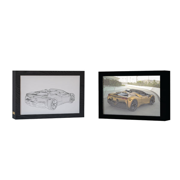 2 in 1 Photo Lighting Frame - Ferrari SF90 Spider